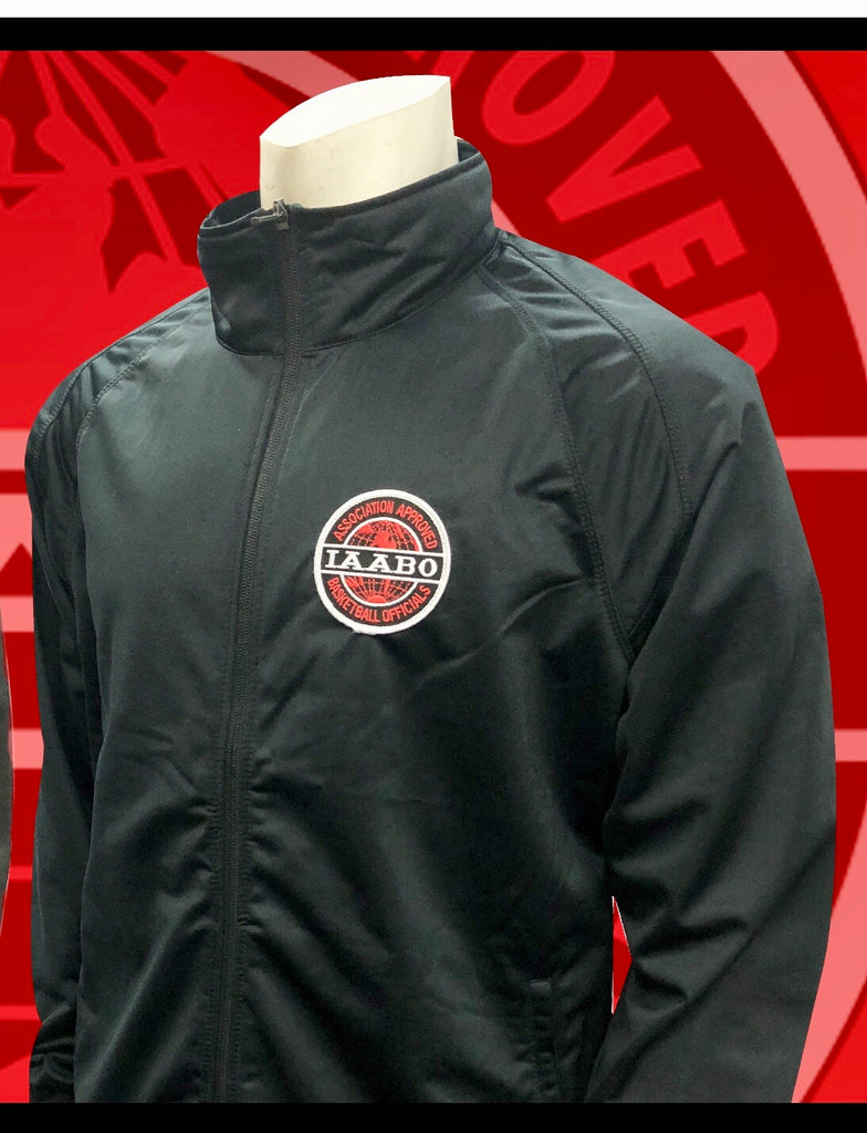 ASBI232 IAABO SOLID BLACK FRONT ZIPPER JACKET I232 – AllSports East